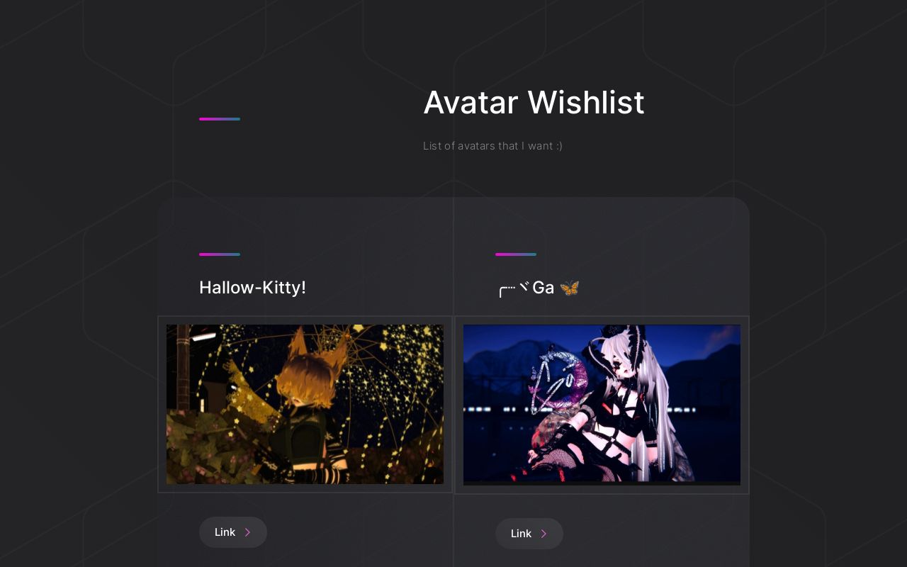 Avi wishlist